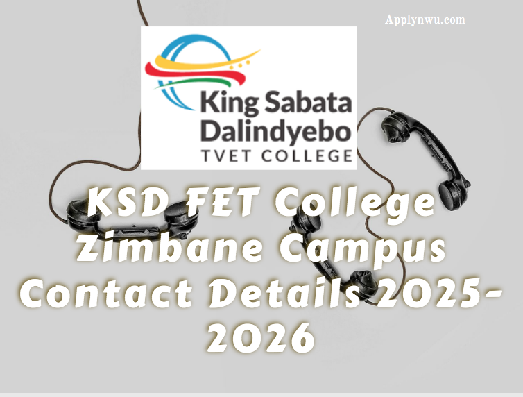 KSD FET College Zimbane Campus Contact Details 2025-2026 - TVET Colleges